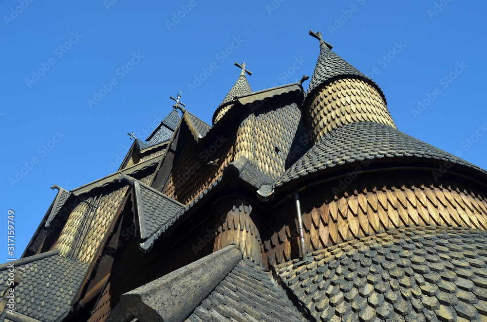 Heddal Stave Church, Norways largest stave church, Notodden ...