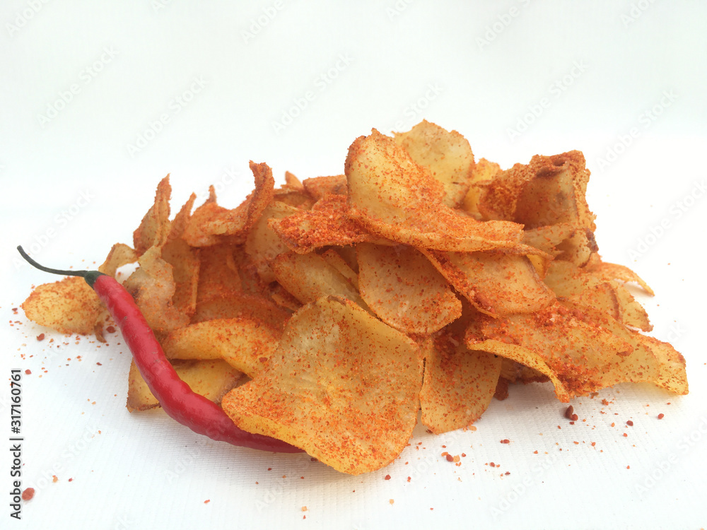 cassava chips are snacks made from cassava slices then fried, then ...