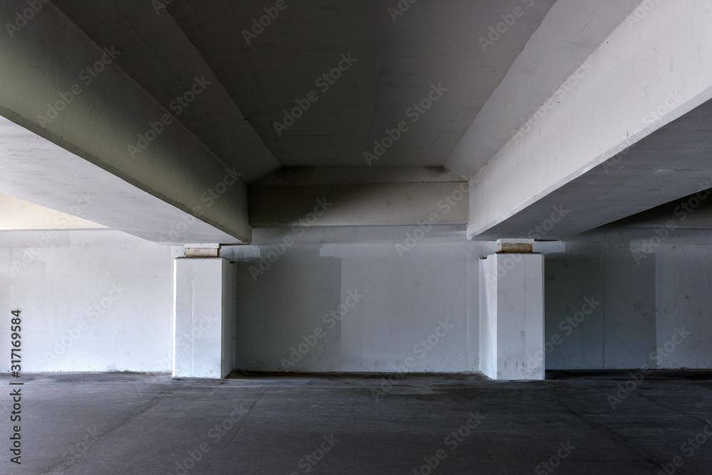Architectural lines of the pedestrian underpass as background Stock ...