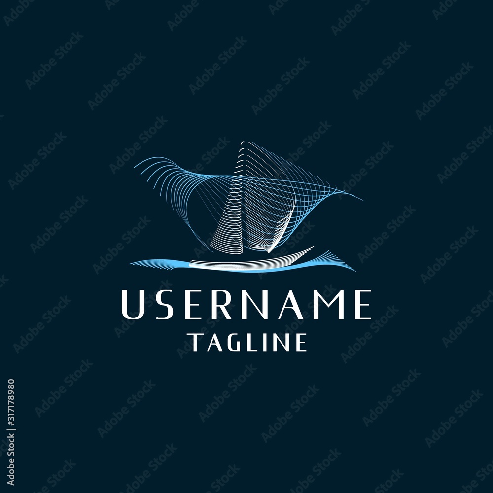 sail boat logo design inspiration . sailing boat logo design ...