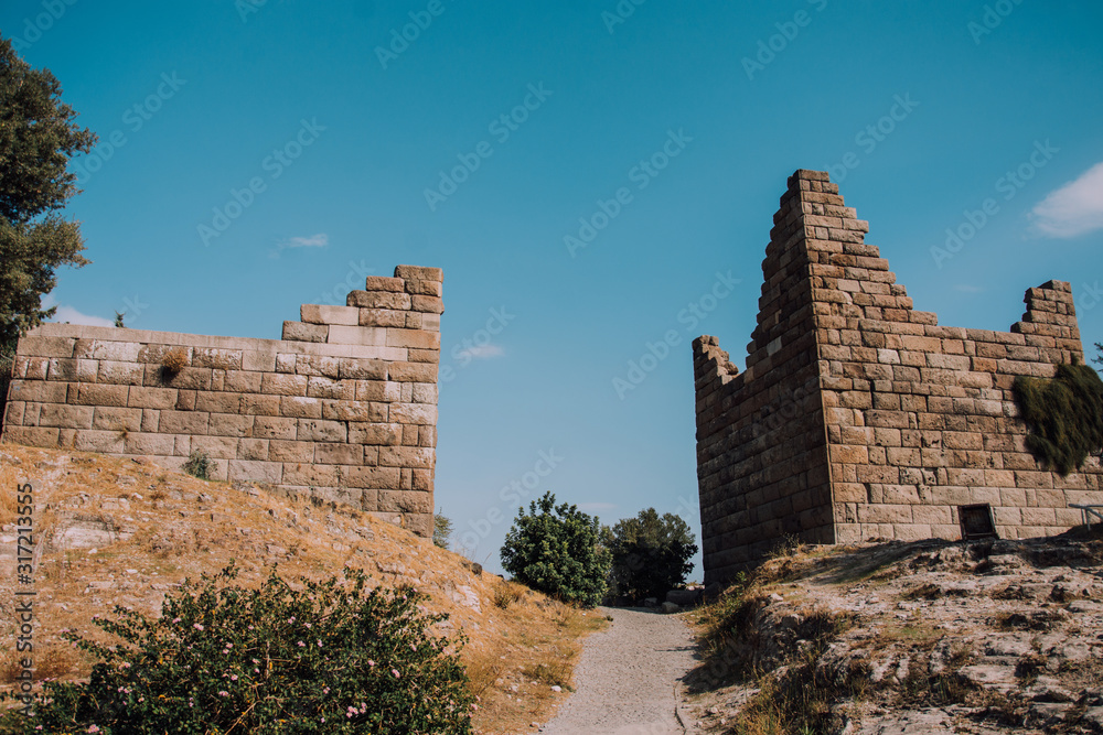 Myndos gate in Bodrum,Turkey.Museum in the open.Architecture of ancient ...