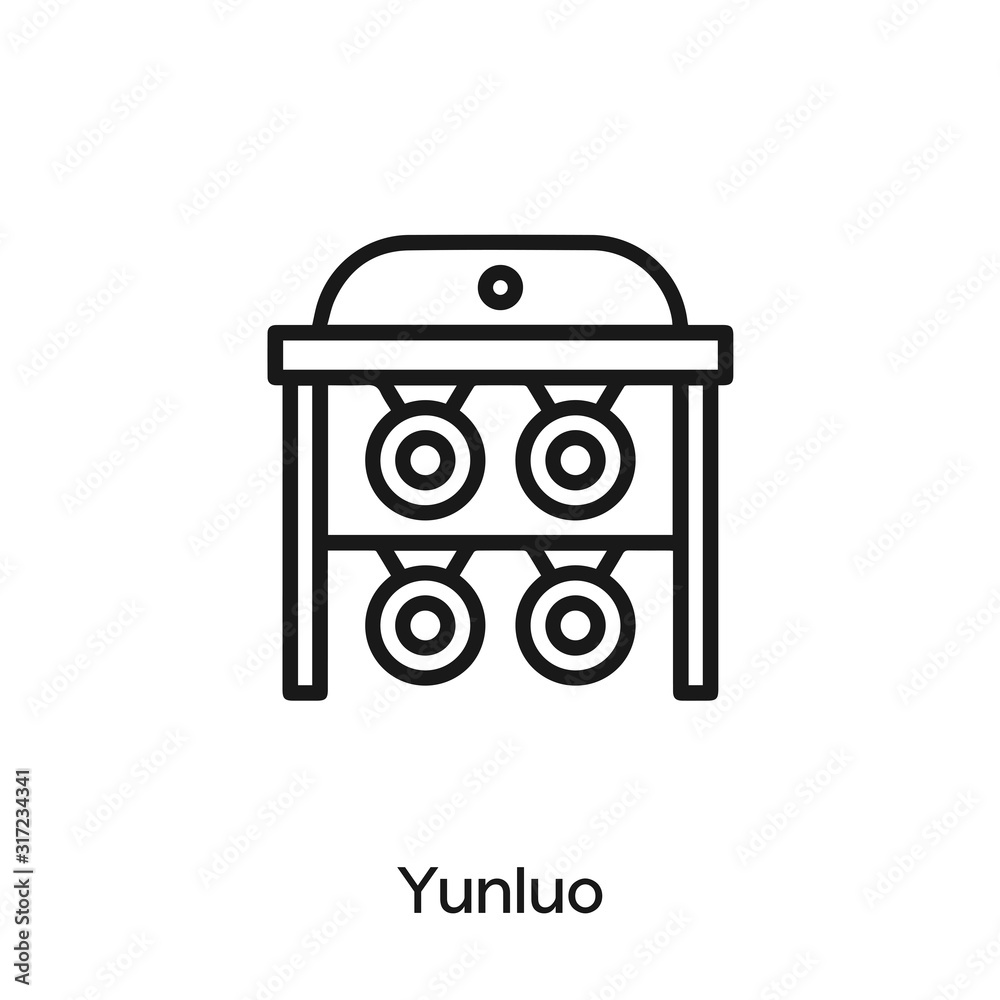 yunluo icon vector sign symbol Stock Vector | Adobe Stock