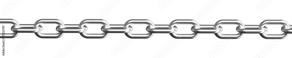 Chain isolated 3d rendering Stock Illustration | Adobe Stock