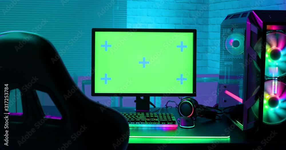 Green screen for cybersport game vídeo do Stock | Adobe Stock