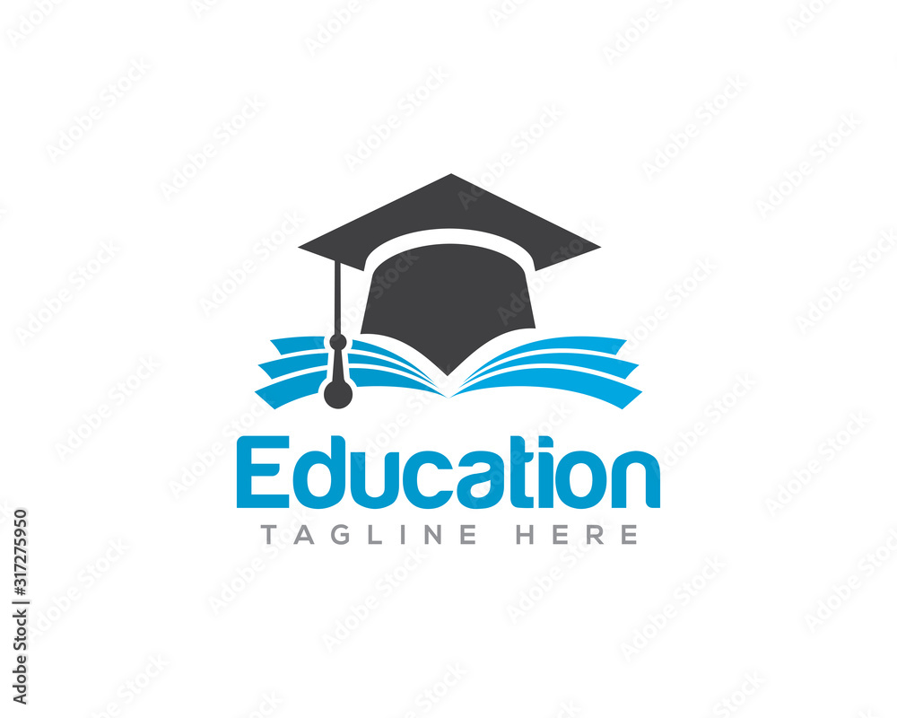 Education and Graduation Logo Design Vector Stock Vector | Adobe Stock
