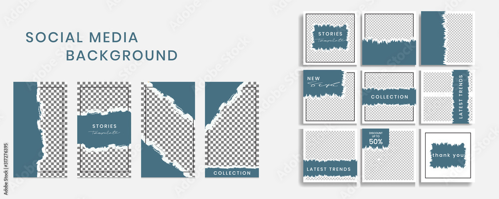 Editable social media post template. instagram story collections and ...