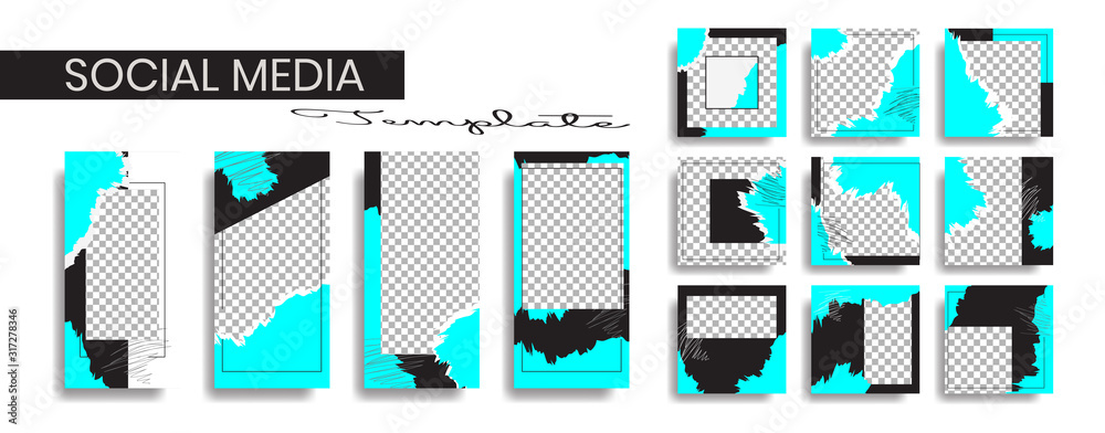 Editable social media post template. instagram story collections and ...