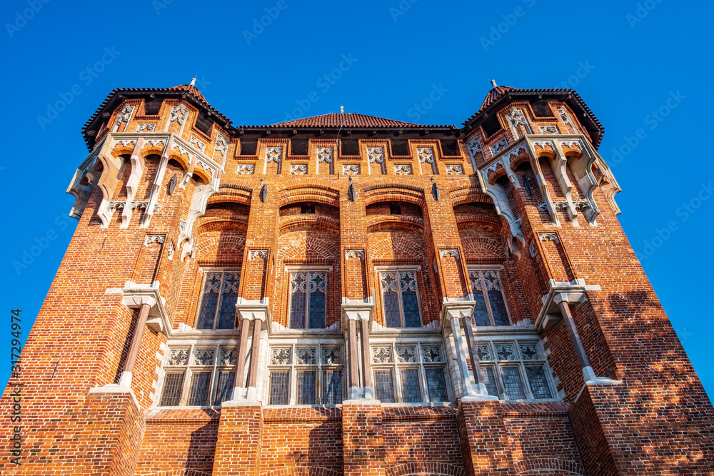 Monumental gothic Great Masters’ Palace in the High Castle part of the ...