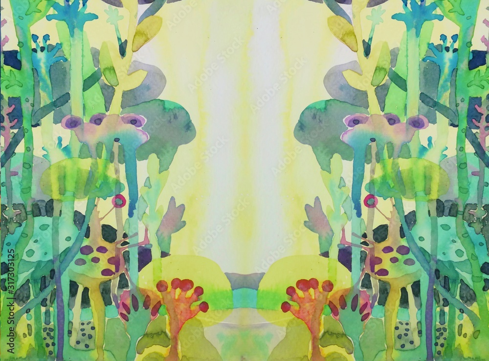 Abstract of flowers garden background Stock Illustration | Adobe Stock