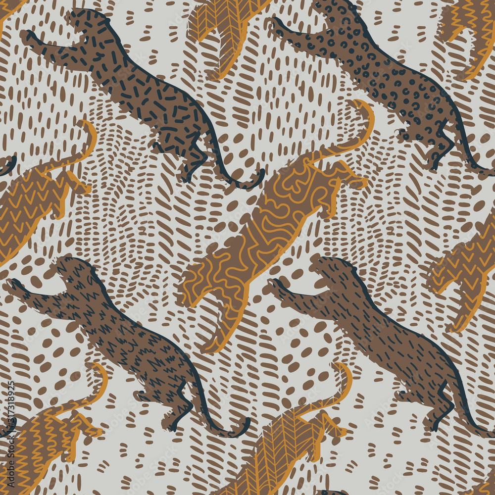 Tiger And Leopard Mix
