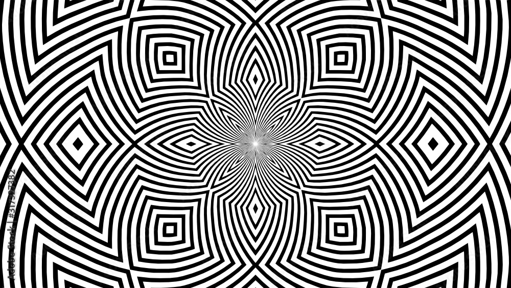 Vector - Black and white abstract flower background.Bursting,Radial ...