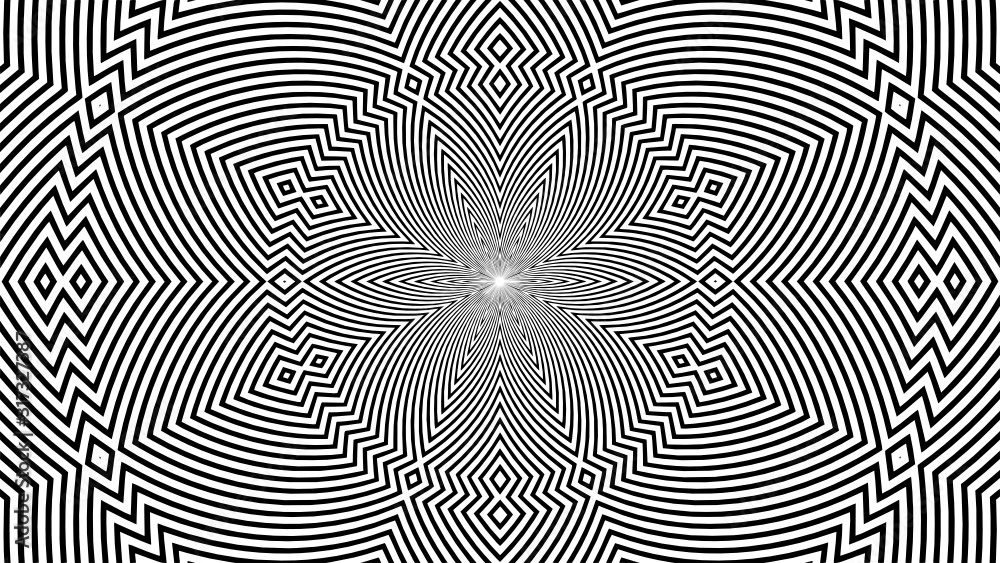 Vector - Black and white abstract flower background.Bursting,Radial ...