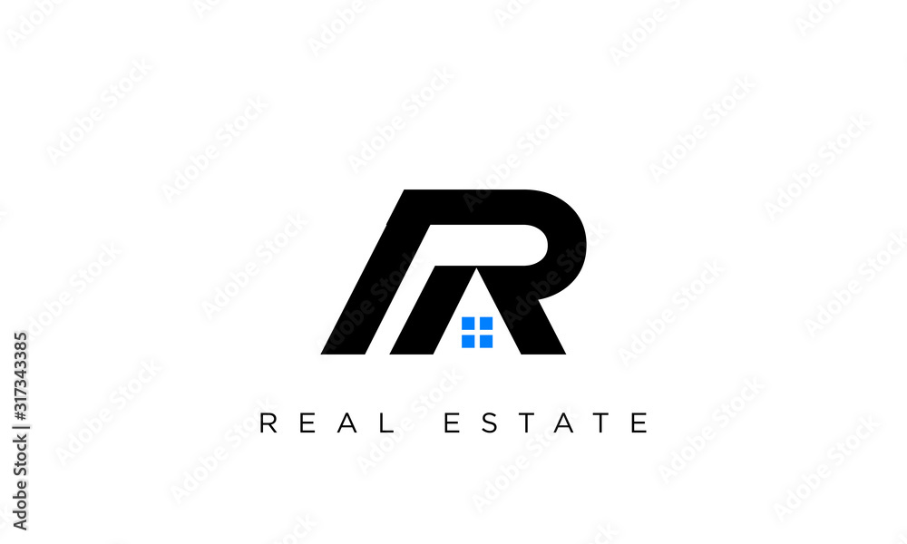 ra logo design home icon Stock Vector | Adobe Stock