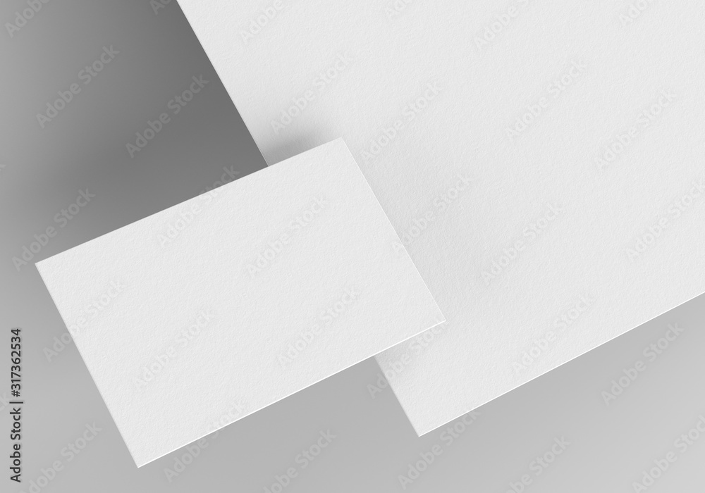 Base white logo mockup template for branding identity on gray ...
