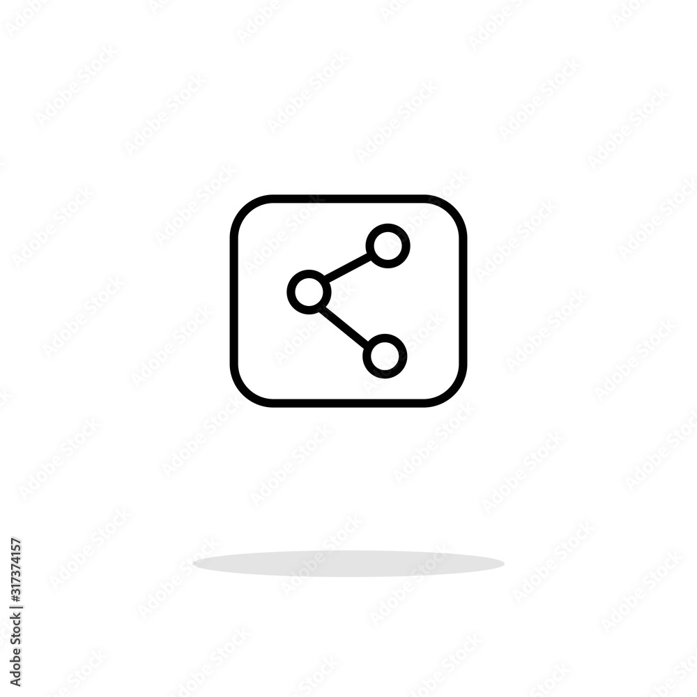 simple share design icons for your web site design, logo, app, UI ...
