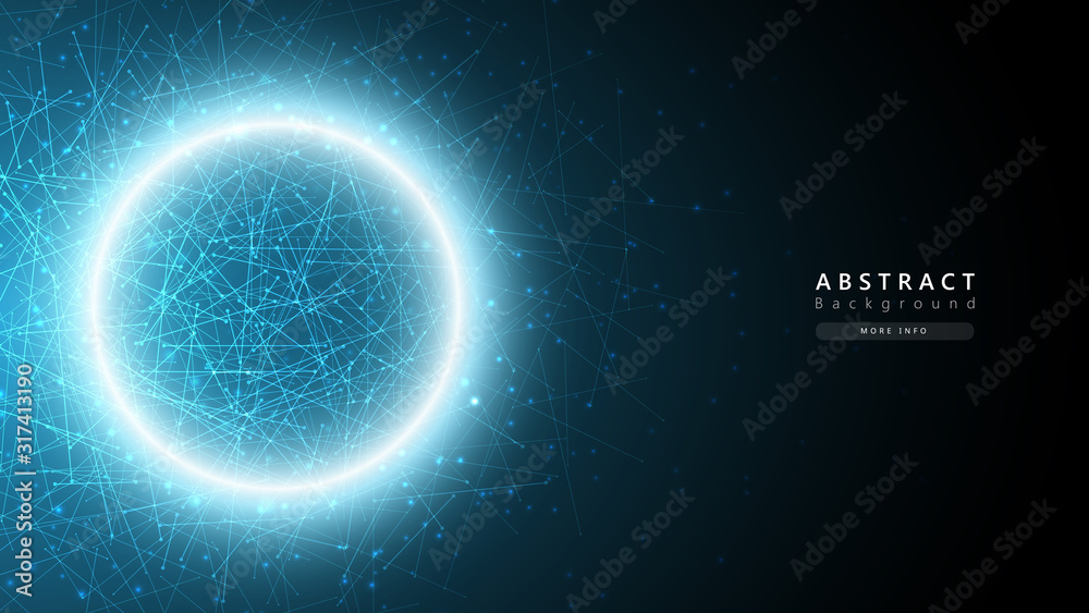 blue abstract cosmos technology background,big data analysis concept ...