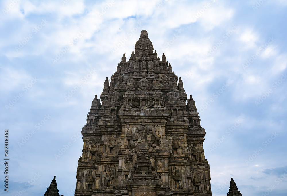 The main temple (Shiva Temple) at Prambanan Temple complex in the ...