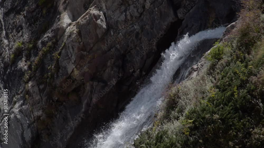 Vídeo do Stock: Natural Waterfall in Himalayas, Garhwal Himalayan range ...