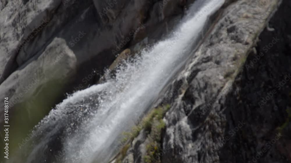 Natural Waterfall in Himalayas, Garhwal Himalayan range, near Kedarnath ...