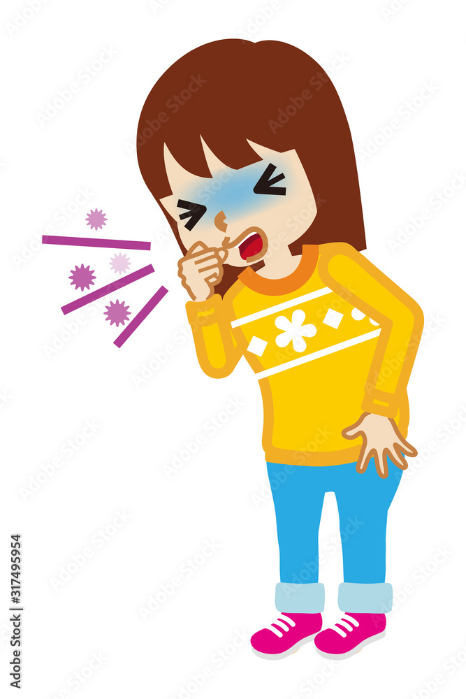 Child Coughing Clipart