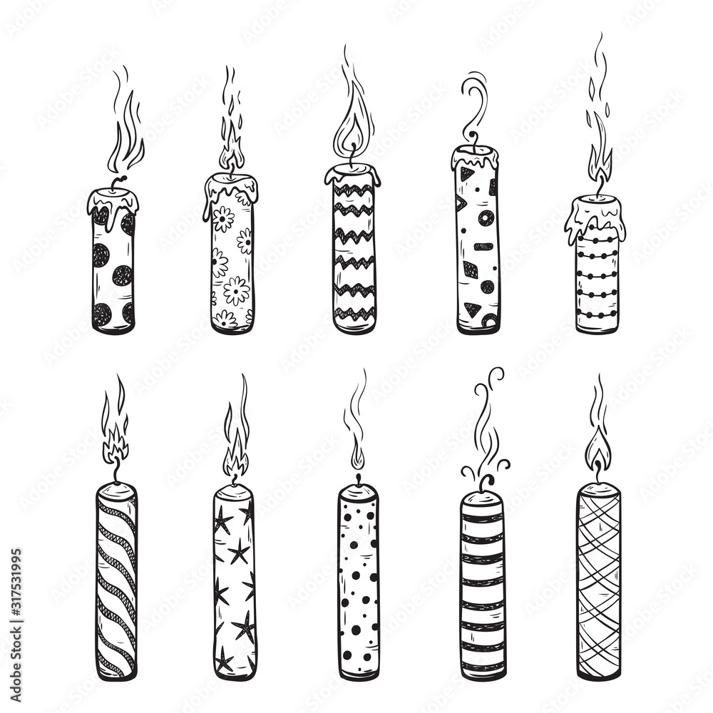 Birthday Candle Drawing
