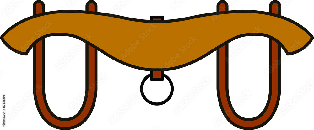 Ancient yoke for oxen icon Stock Vector | Adobe Stock