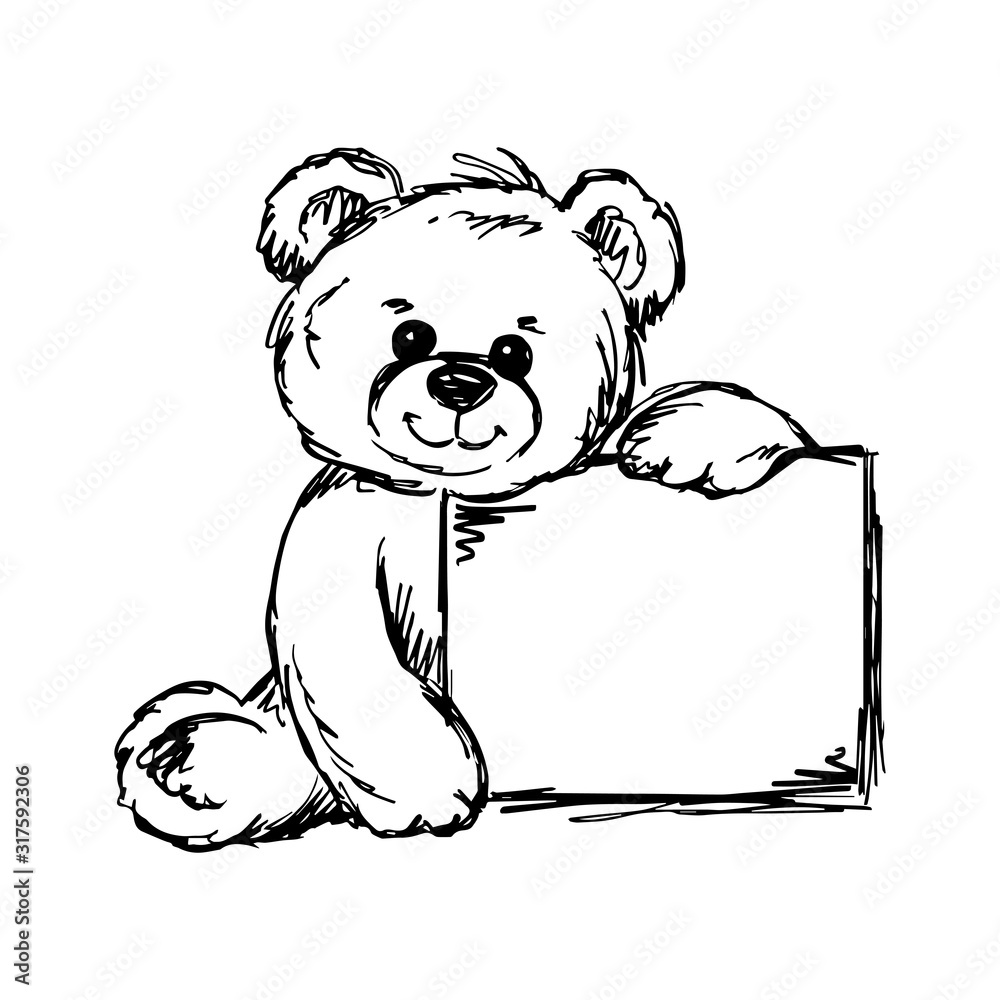 Teddy bear Stock Vector | Adobe Stock
