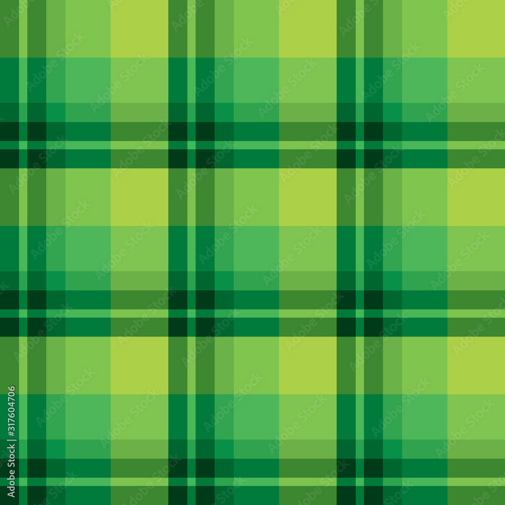Seamless pattern in bright and dark green grass colors for plaid ...
