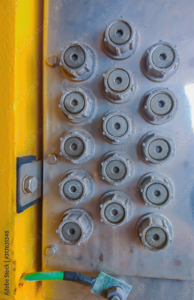 Electrical junction box with cable gland connection,.To separate wires ...