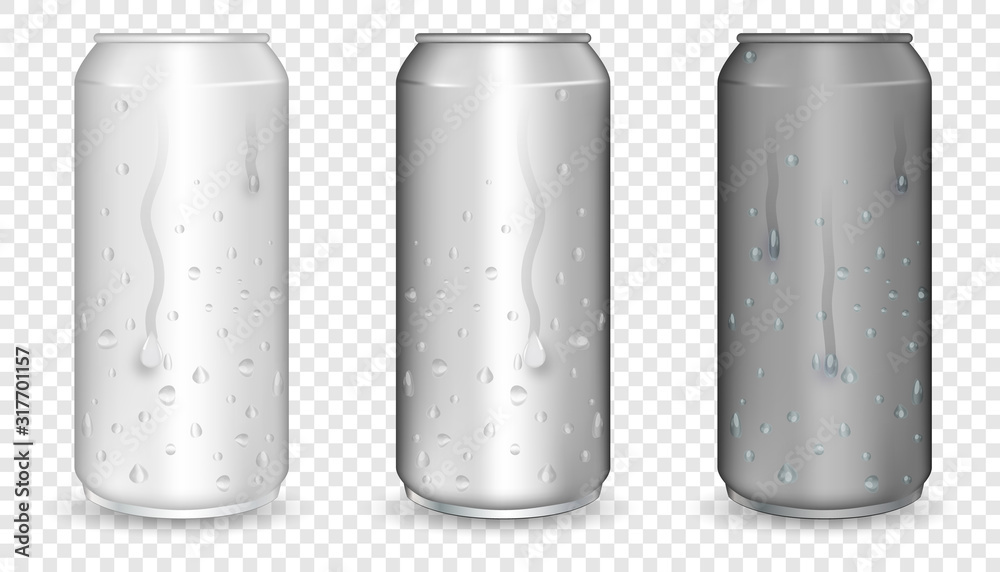 Realistic aluminum cans. Stock Vector | Adobe Stock