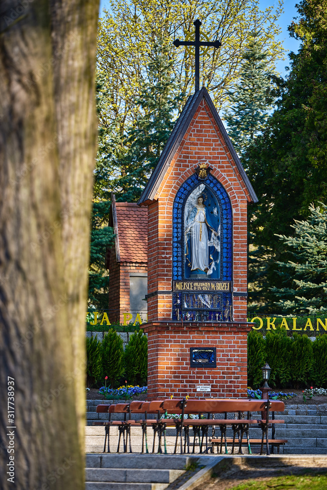 The place of the apparitions of Our Lady of Gietrzwald which currently ...