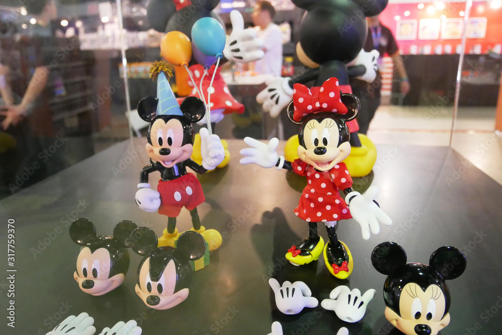 KUALA LUMPUR, MALAYSIA -JUNE 7, 2018: Fictional cartoon characters from ...