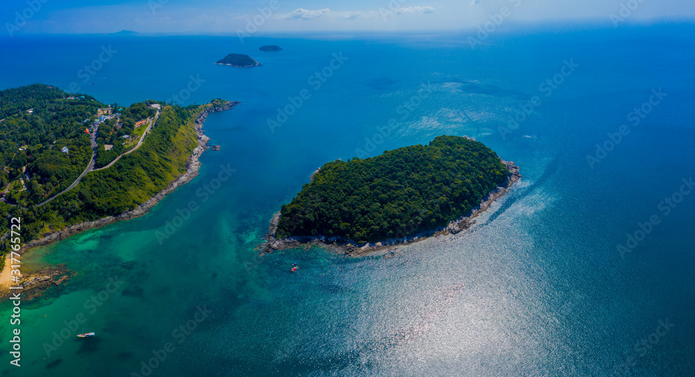 Ya Nui beach and Promthep Cape Viewpoint, Phuket island, Thailand ...