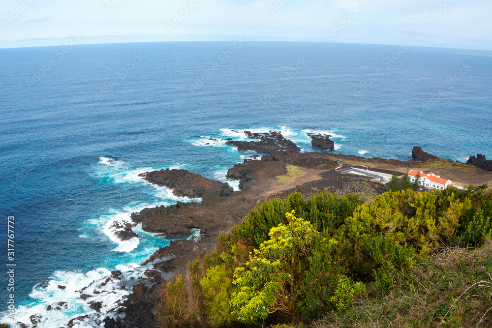 Portugal, Azores, Sao Miguel, Ponta da Ferraria, Pico das Camarinhas ...