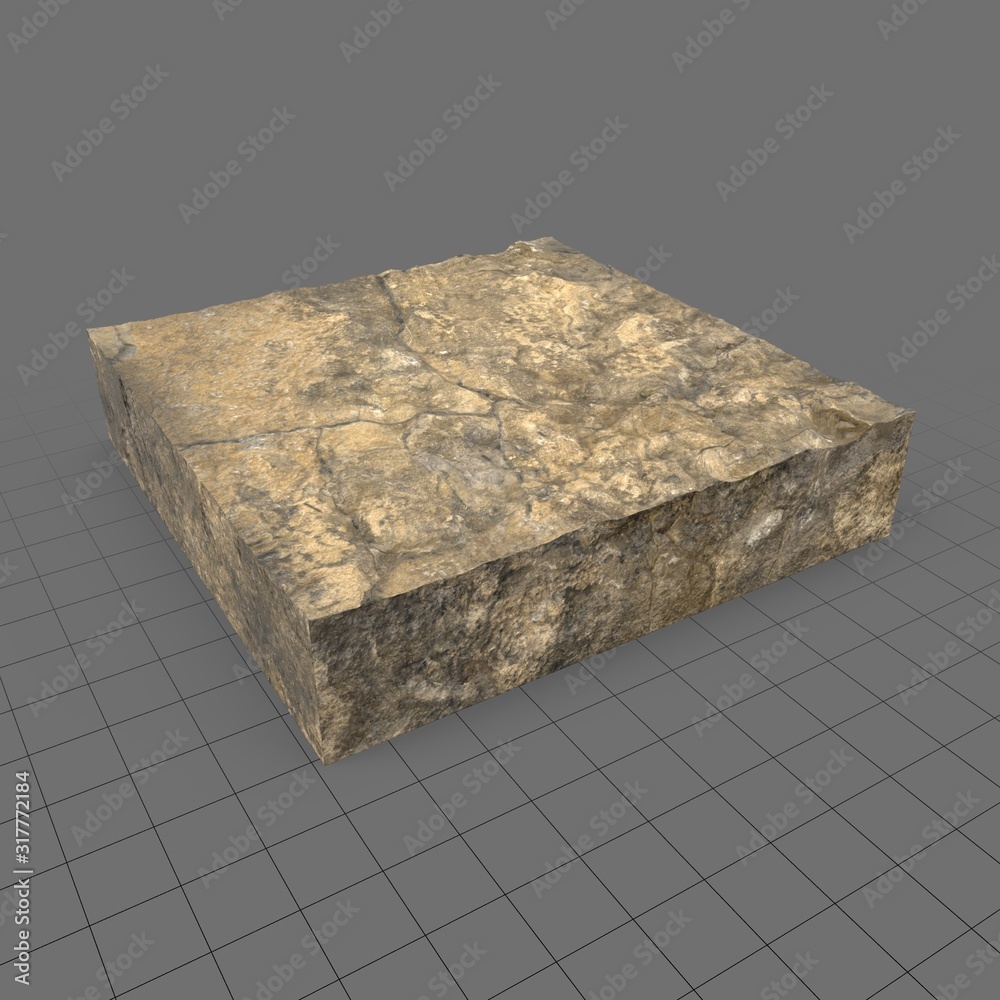 Rock cross section 4 Stock 3D asset | Adobe Stock