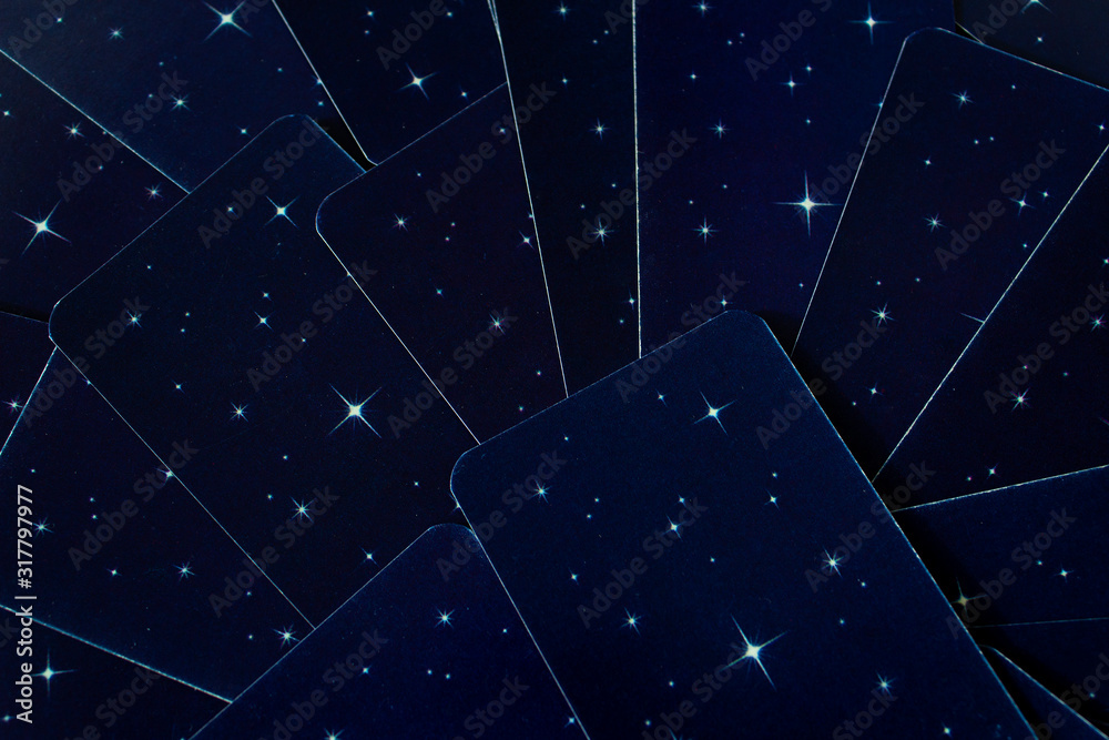 abstract blue star background esoteric tarot cards astrology Stock ...