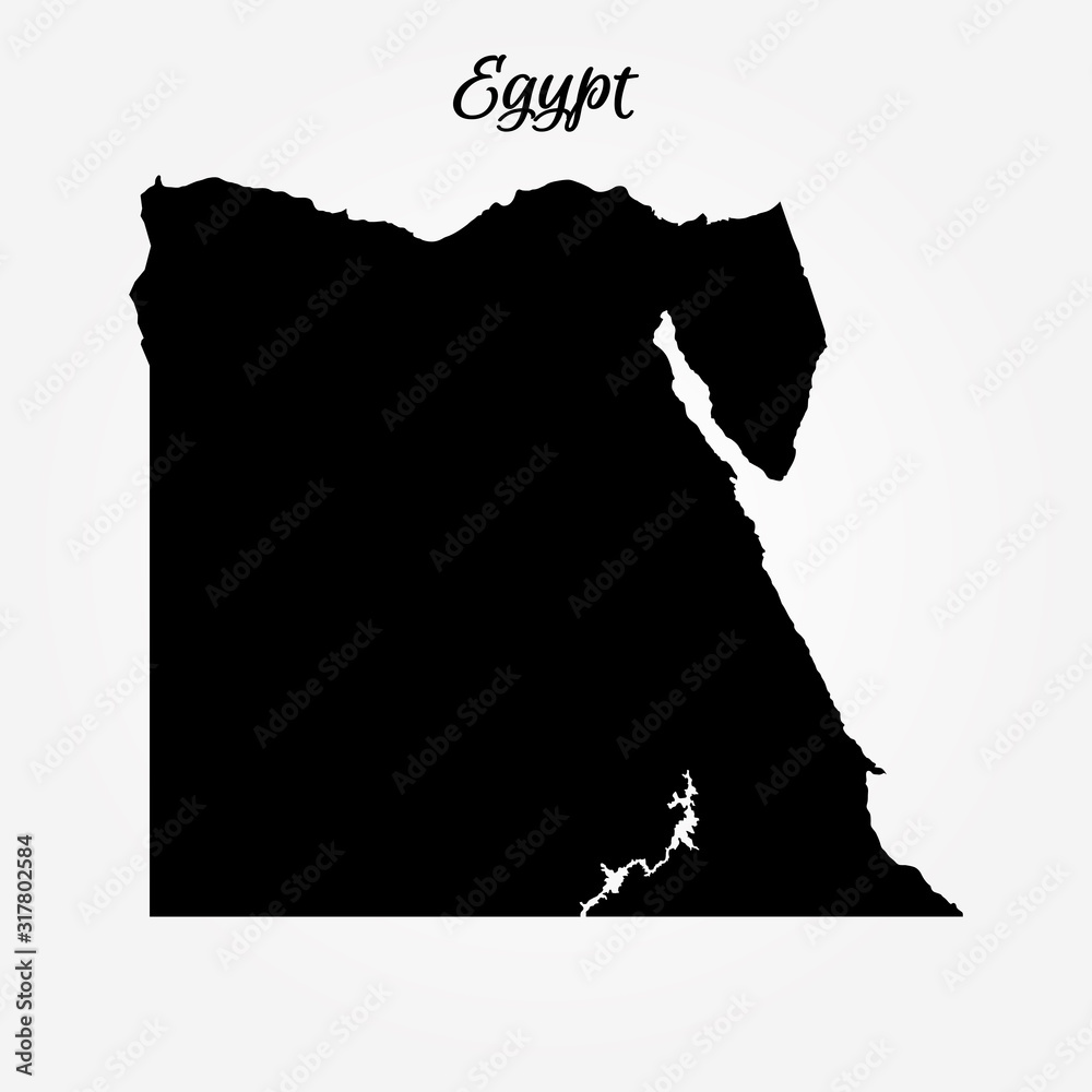 Map of Egypt. Vector illustration. World map Stock Vector | Adobe Stock