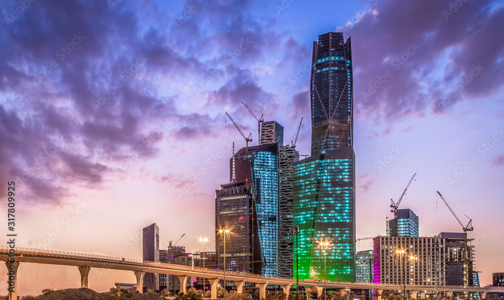 Large buildings equipped with the latest technology, King Abdullah ...