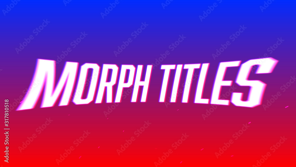 Morph Titles Stock Template | Adobe Stock