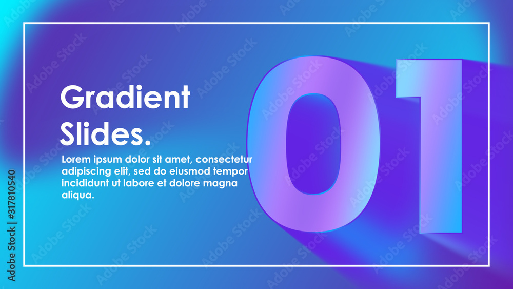 Gradient Slides Stock Template | Adobe Stock