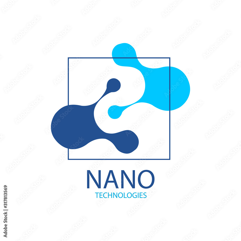 Vector logo design template. High technology. Nano technology. Flat ...