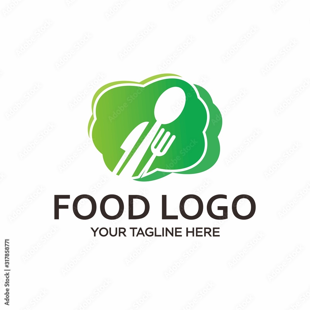 Food Logo as simple images. Can be used for menu or restaurant design ...