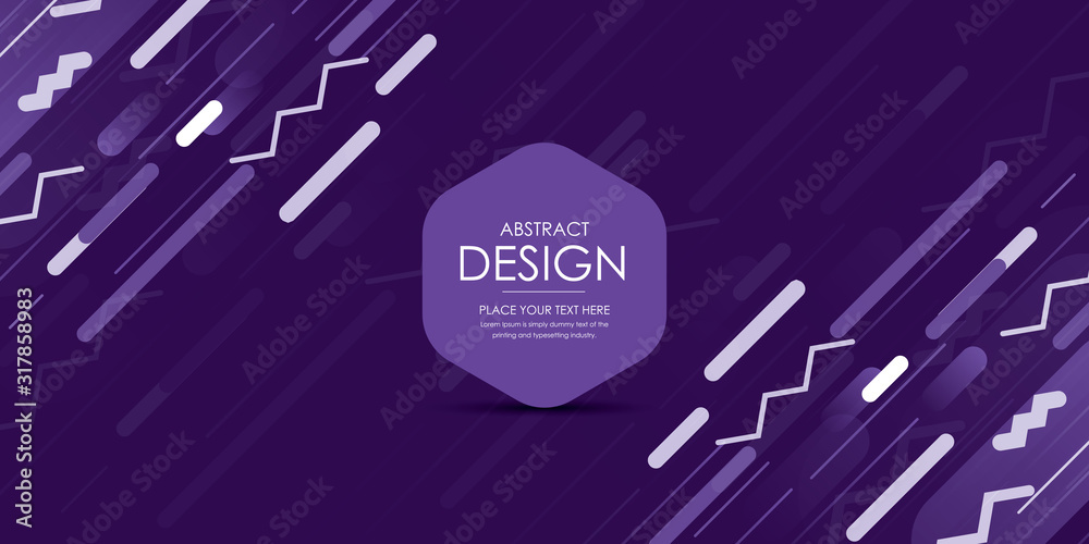 Vector illustration of dynamic composition made of various colored ...