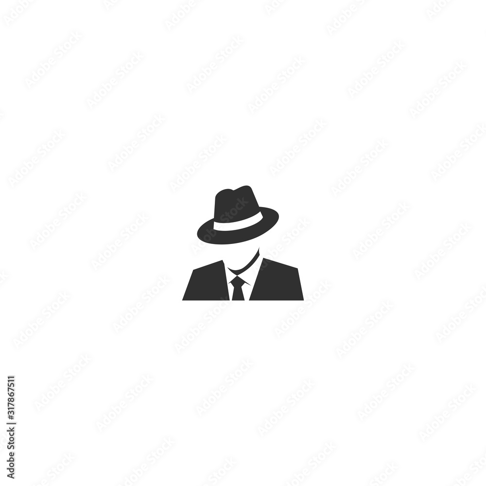 black and white mob boss Stock Vector | Adobe Stock