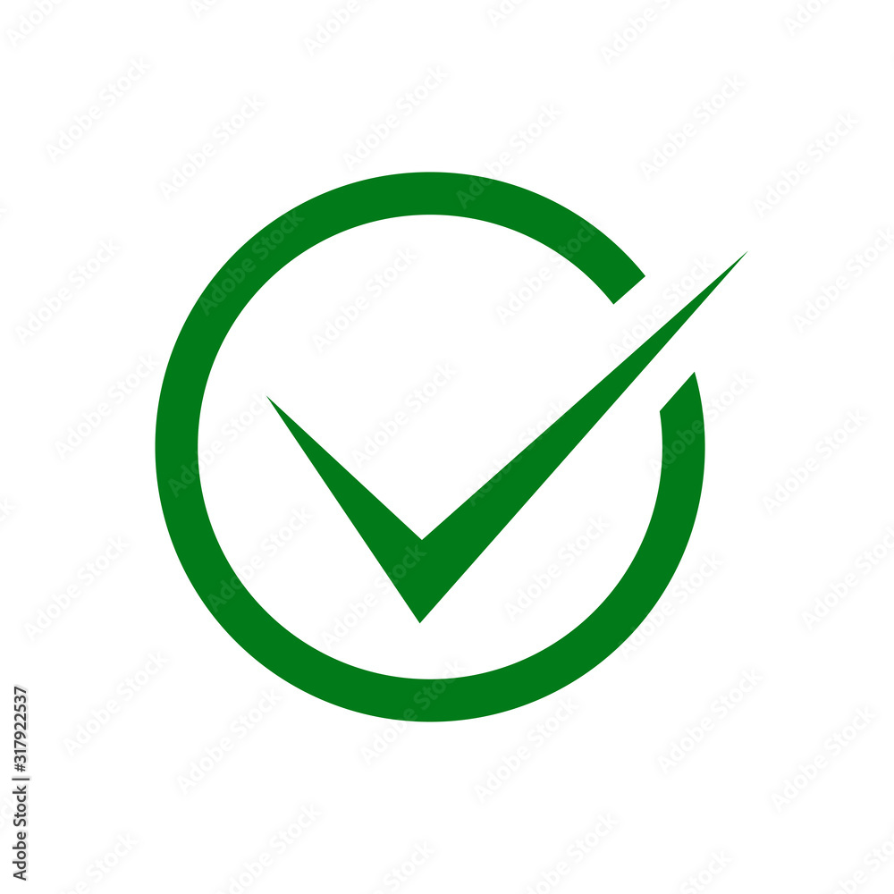 Check mark sign. Confirmation mark. Vector illustration. EPS 10 Stock ...