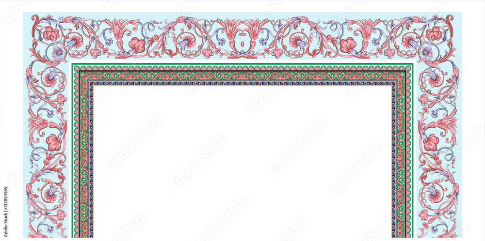 Decorative elegant luxury design.Vintage elements in baroque, rococo ...