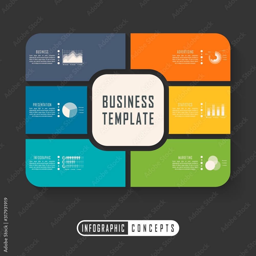 Fototapeta mapa świata dla dzieci Infographic timeline template can be used for chart, diagram ...