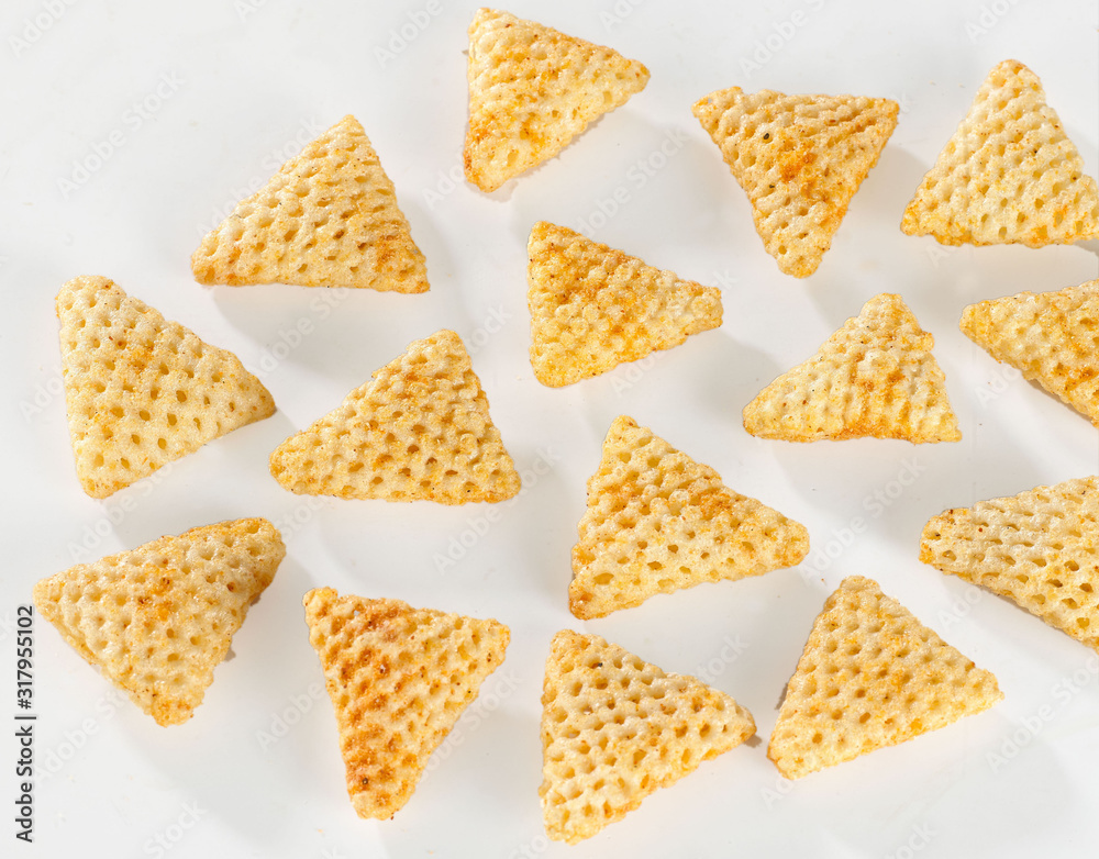 3d Triangle shape Fryums Papad is a crunchy Snack Pellets, tri angle ...