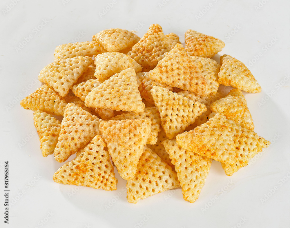 3d Triangle shape Fryums Papad is a crunchy Snack Pellets, tri angle ...