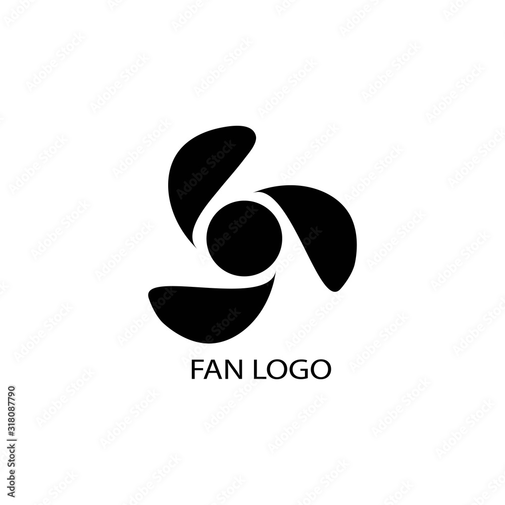 fan logo vector Stock Vector | Adobe Stock